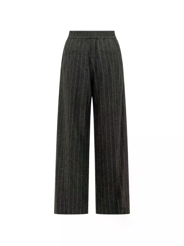 Brunello Cucinelli Pinstripe Wide-leg Trousers