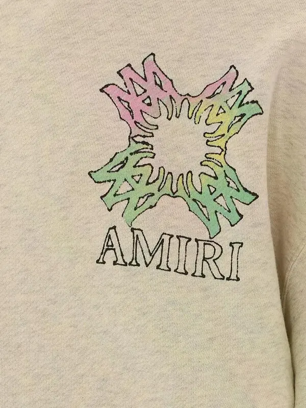 Amiri Ma Quad Flames Oversized Cotton Hoodie