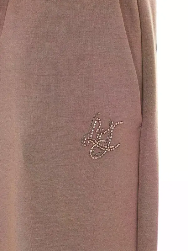Liu Jo Sequin-embellished Track Pants - Pink