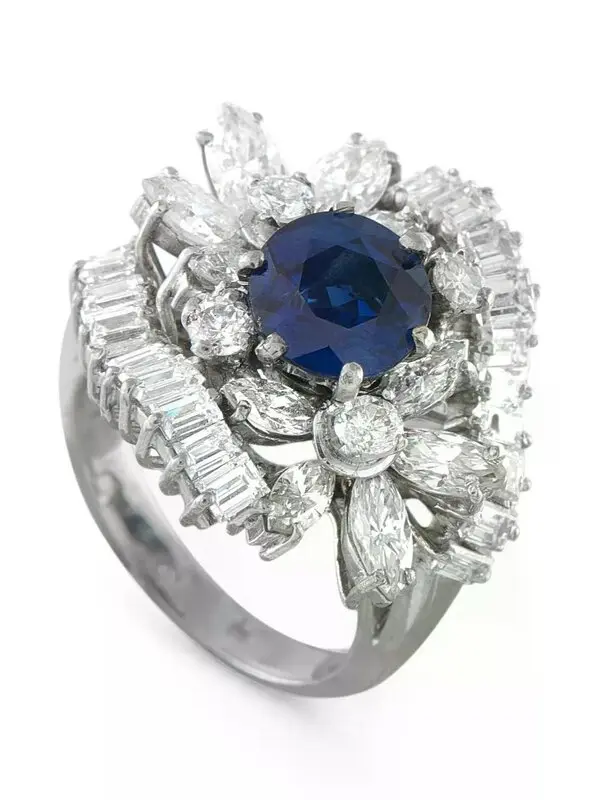 LB EXCLUSIVE Sapphire And Diamond Ring - Silver