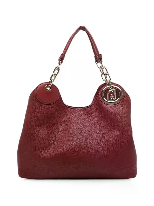 Liu Jo Logo-plaque Pebbled Shoulder Bag - Red