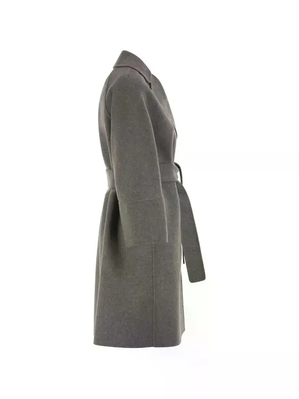 Max Mara Belted Wool Coat - Grey