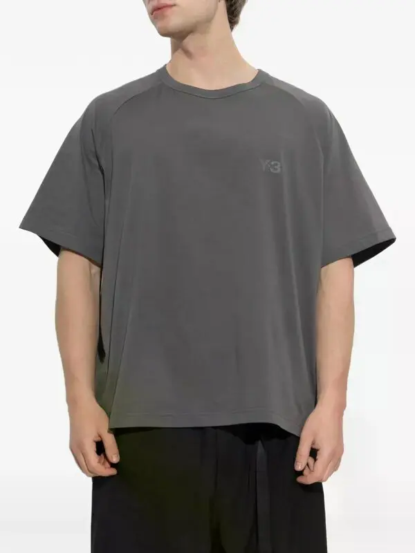 Y3 Logo-print Raglan-sleeve T-shirt