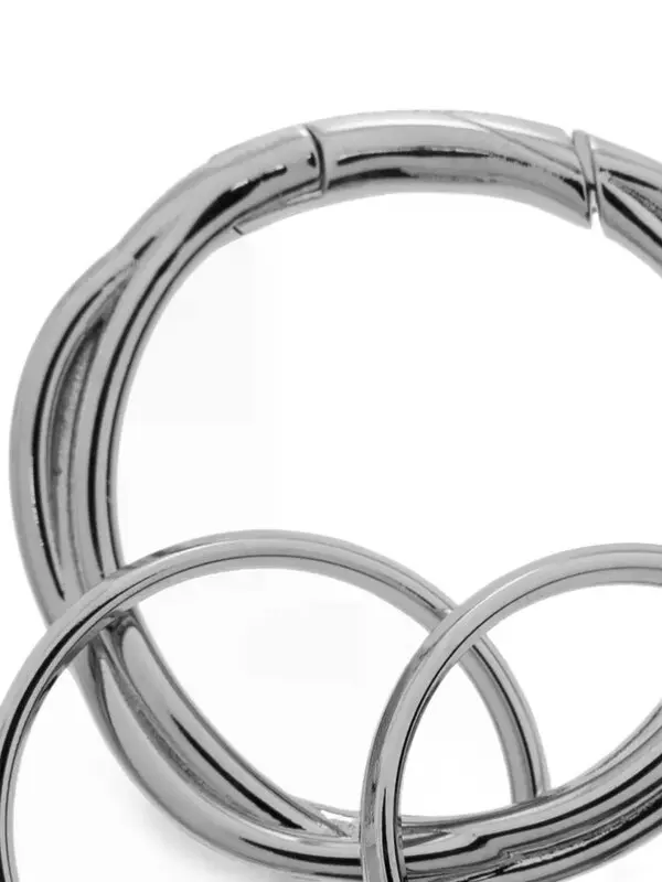 JIL SANDER Engraved-logo Twisted-effect Keyring