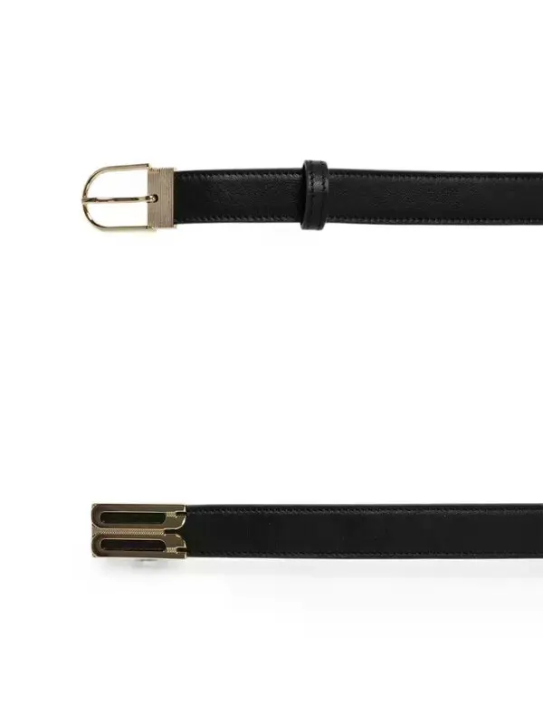 Victoria Beckham D-shaped Buckle Leather Belt