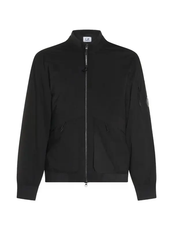 C.P. COMPANY Lens-detail Zip-fastening Jacket - Black