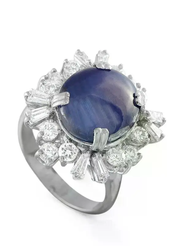 LB EXCLUSIVE Sapphire And Diamond Ring - Silver