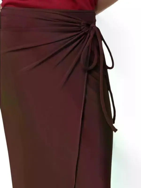 Max Mara Wrap-style Gathered Skirt