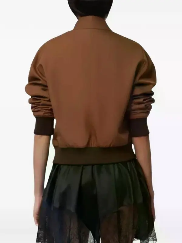 Nina Ricci Scarf-detail Ottoman Fitted Jacket