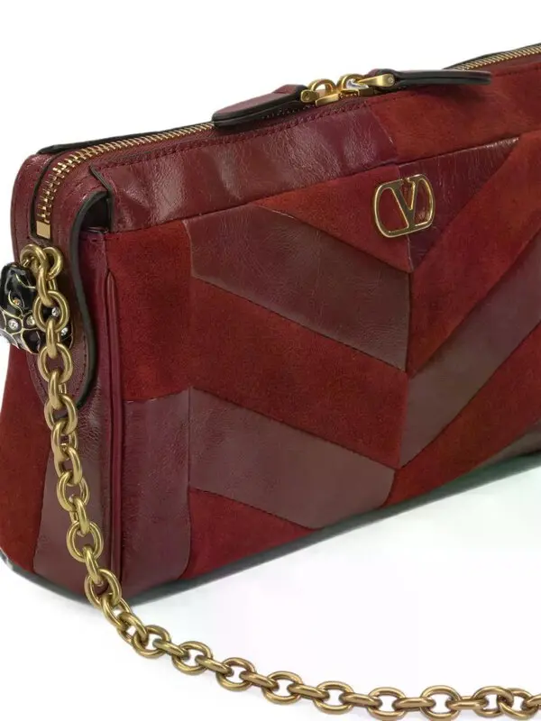 Valentino Garavani Small Panthea Shoulder Bag - Red