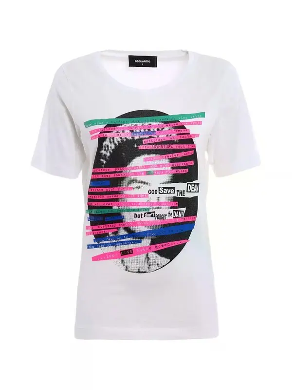 Dsquared2 Graphic-print Cotton T-shirt - White