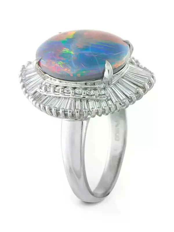 LB EXCLUSIVE Black-opal And Diamond Ring