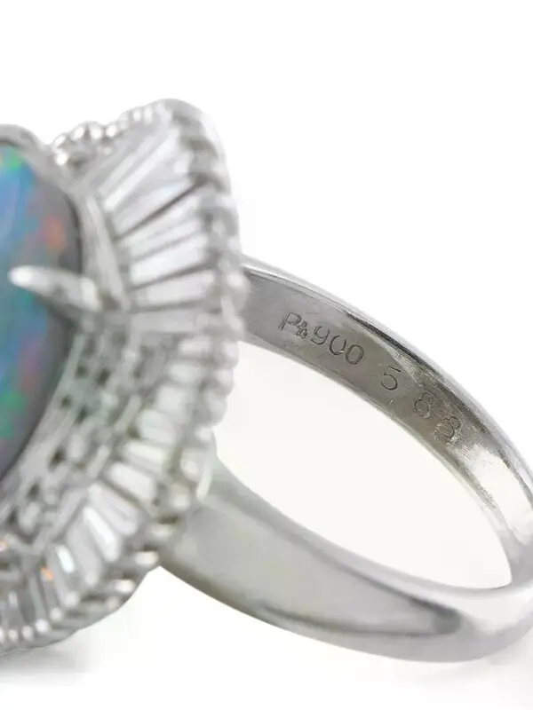 LB EXCLUSIVE Black-opal And Diamond Ring