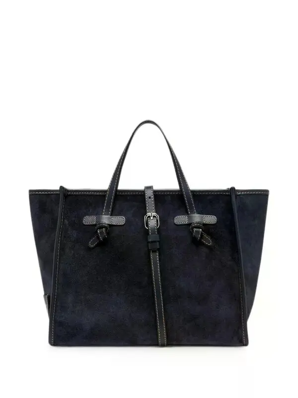 GIANNI CHIARINI Marcella 32 Suede Tote Bag - Blue