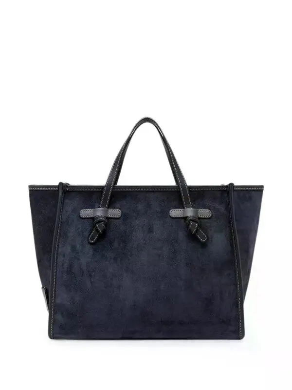 GIANNI CHIARINI Marcella Suede Tote Bag - Blue