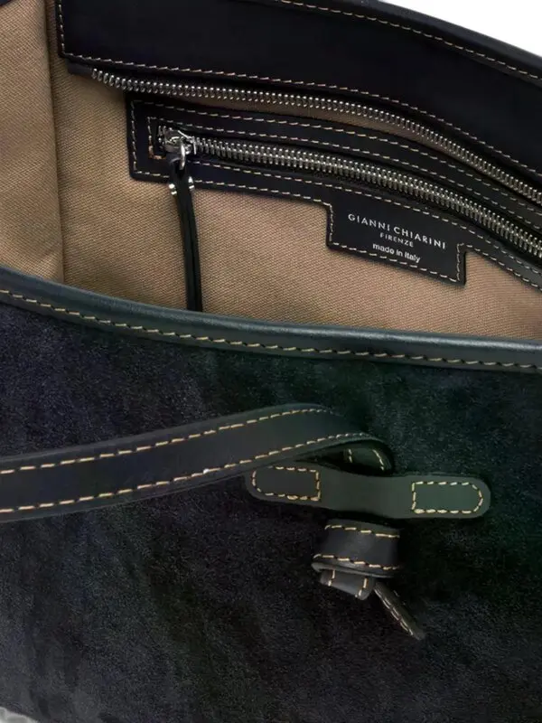 GIANNI CHIARINI Marcella Suede Tote Bag - Blue