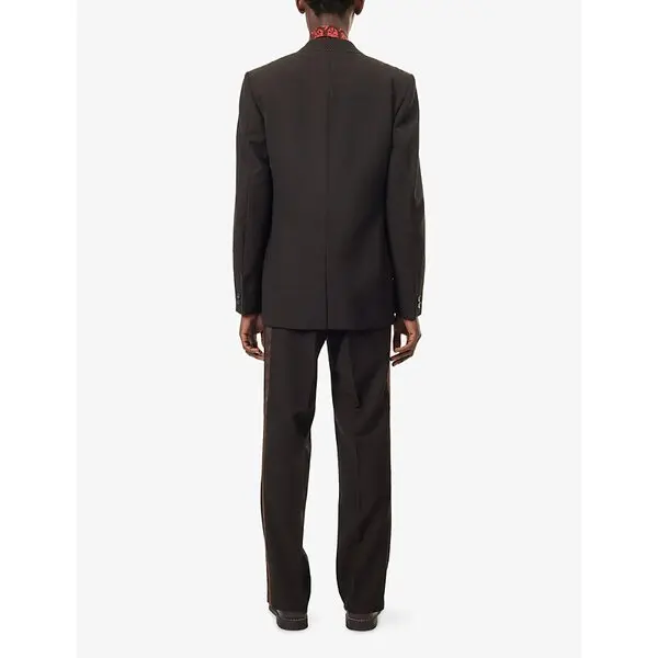 WALES BONNER Alto Single-breasted Wool Blazer