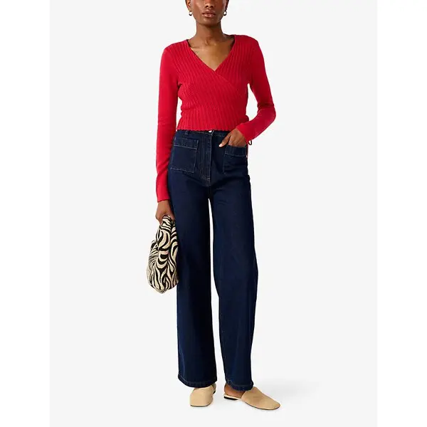 OMNES Soleil Wrap Knitted Cotton Top