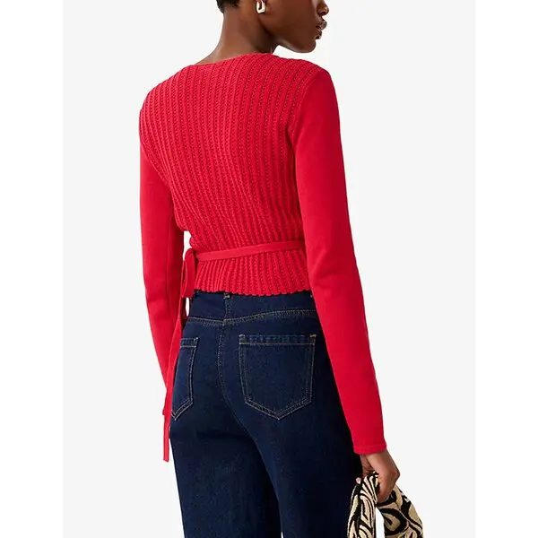 OMNES Soleil Wrap Knitted Cotton Top