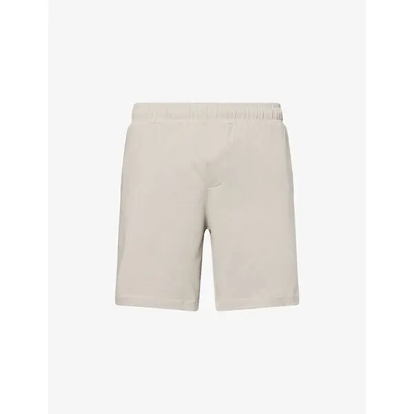 ARNE Relaxed-fit Straight-leg Cotton-jersey Shorts - Stone