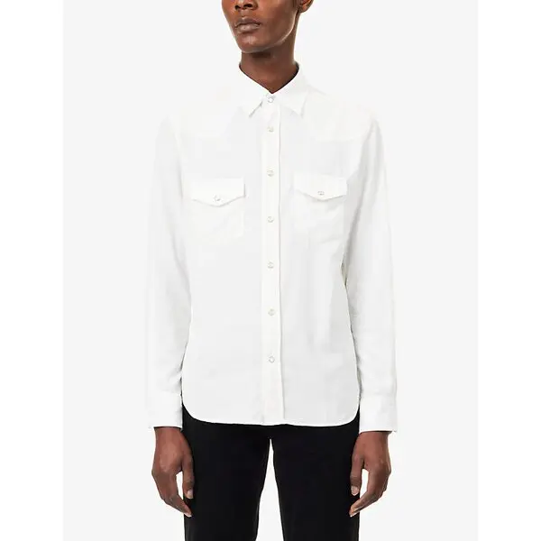 TOM FORD Western Cotton Corduroy Shirt