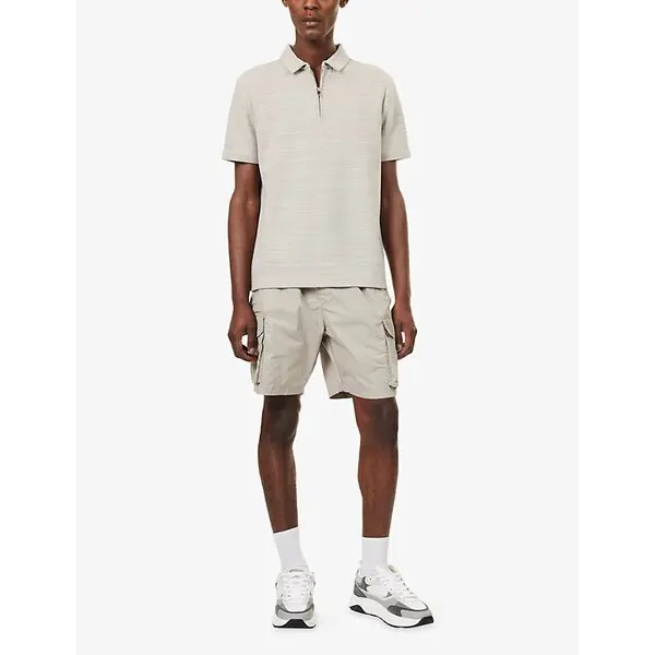 ARNE Parachute Cargo Cotton-blend Shorts - Stone