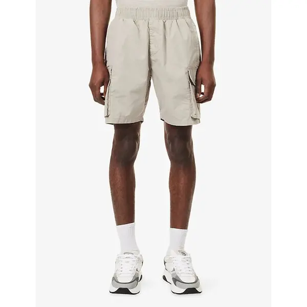 ARNE Parachute Cargo Cotton-blend Shorts - Stone