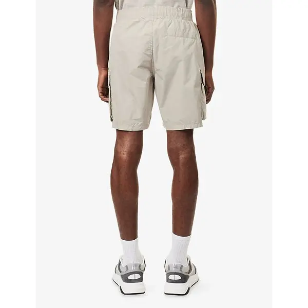 ARNE Parachute Cargo Cotton-blend Shorts - Stone