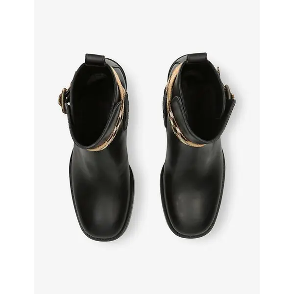 Burberry Huntley 70 Leather Heeled Ankle Boots
