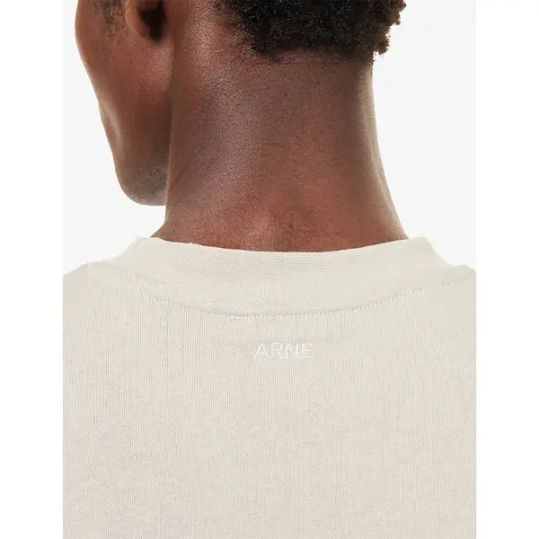 ARNE Relaxed-fit Cotton T-shirt - Stone