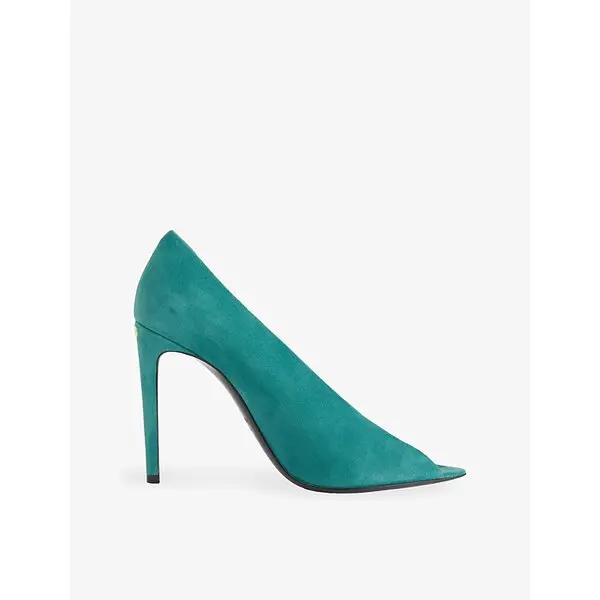 Valentino Garavani Révélé 105 Suede Pumps - Teal