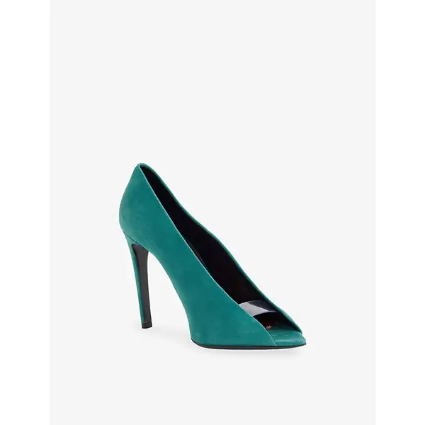 Valentino Garavani Révélé 105 Suede Pumps - Teal