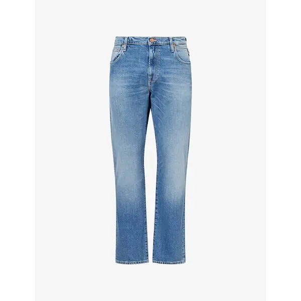 REPLAY Aideen Straight-leg Denim Jeans - Medium Blue