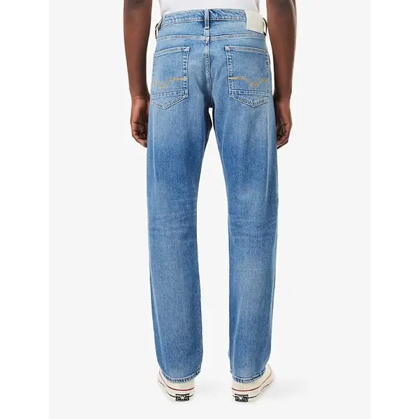 REPLAY Aideen Straight-leg Denim Jeans - Medium Blue