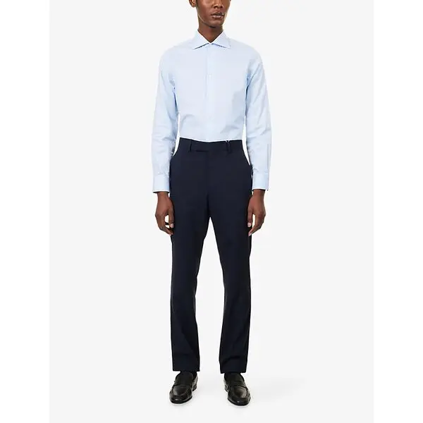 Gant Travel Slim-fit Wool Suit Trousers