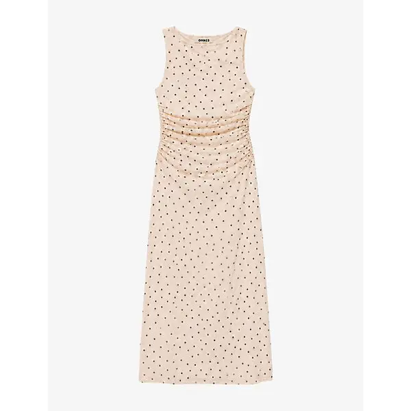 OMNES Hollis Sleeveless Mesh Maxi Dress - White