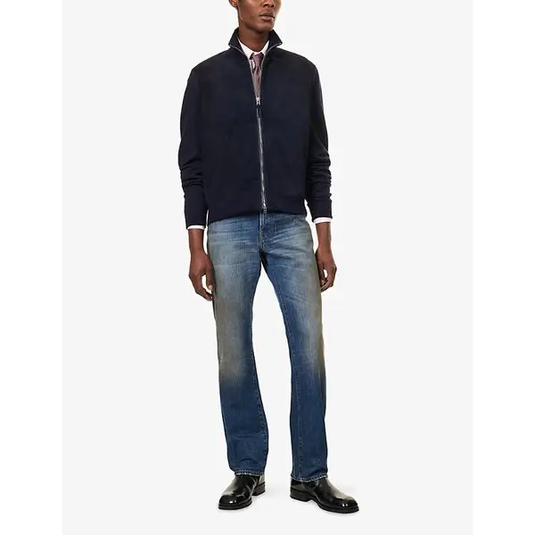 TOM FORD Suede-front Merino-wool Jacket