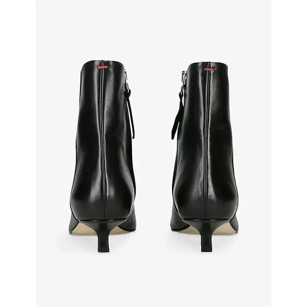 AeydĒ Sofie 35 Leather Ankle Boots - Black