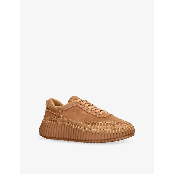 Chloé Nama Runner Platform Suede Trainers