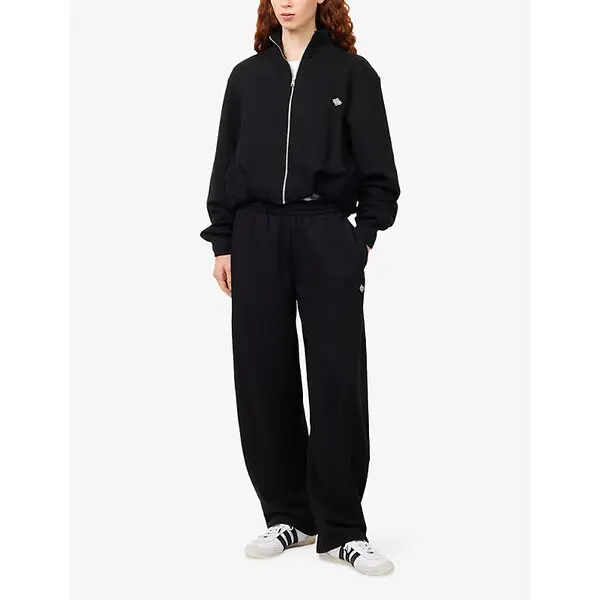 THE COUTURE CLUB Funnel Neck Balloon Hem Cotton Jacket - Black