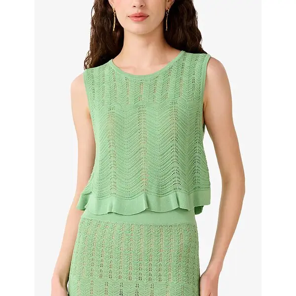 OMNES Jayde Open-knit Top