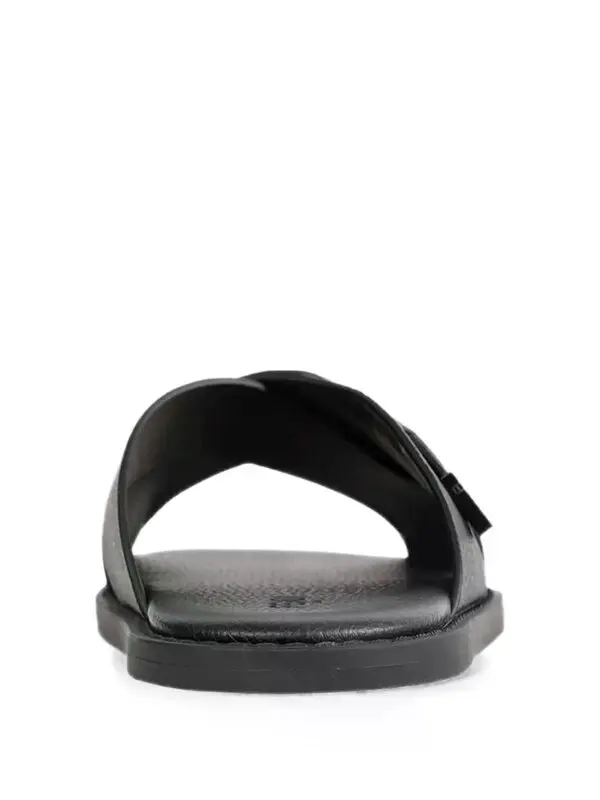 Fendi Ff Logo Crossover Strap Sandals