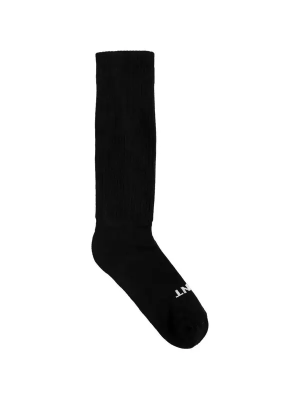 Rick Owens Tower Ribbed Socks - Black