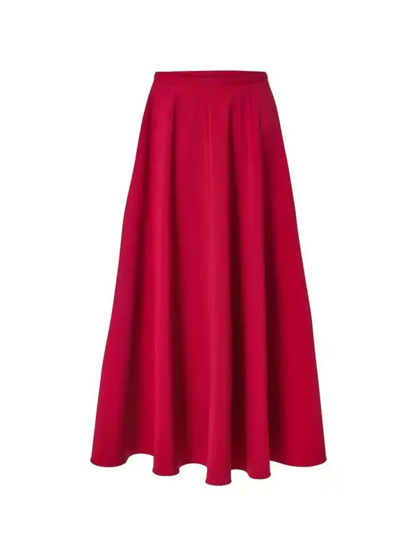 Carolina Herrera Half-circle Midi Skirt - Red