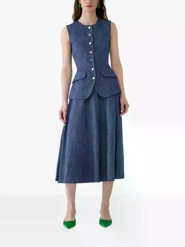 Carolina Herrera Half-circle Midi Skirt