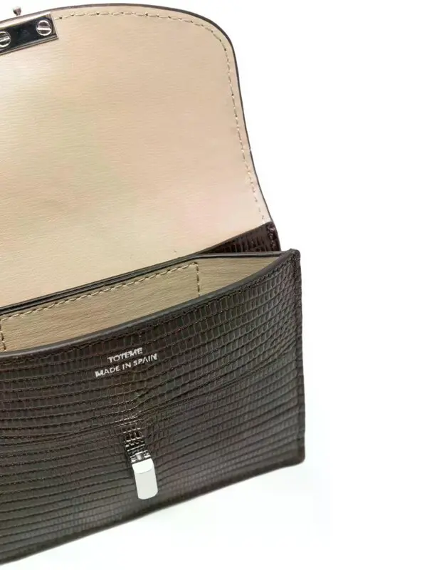 TOTEME T-lock Lizard-embossed Cardholder