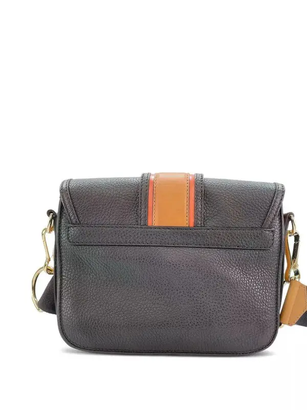 Burberry Striped Buckled Shoulder Bag