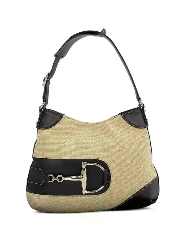 Gucci 2000s Horsebit Shoulder Bag - Neutrals
