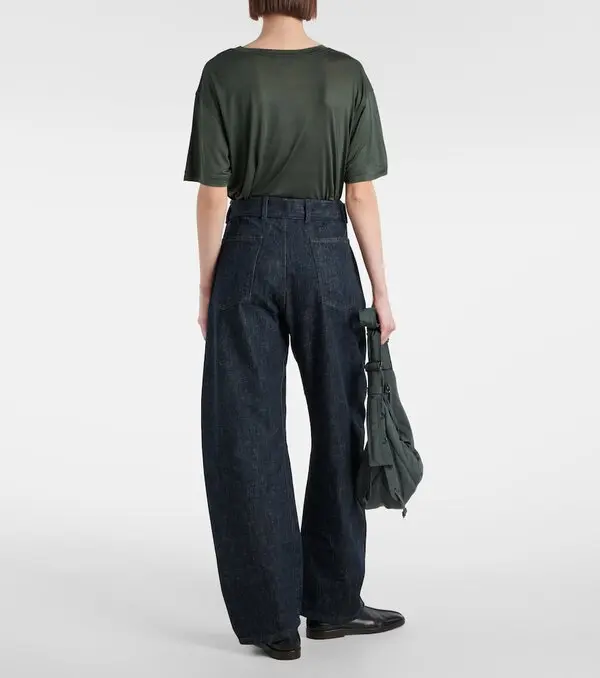 LEMAIRE High-rise Barrel-leg Jeans