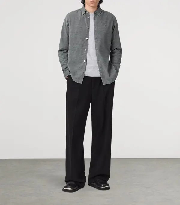 ALLSAINTS Organic Cotton Lorella Shirt - Grey